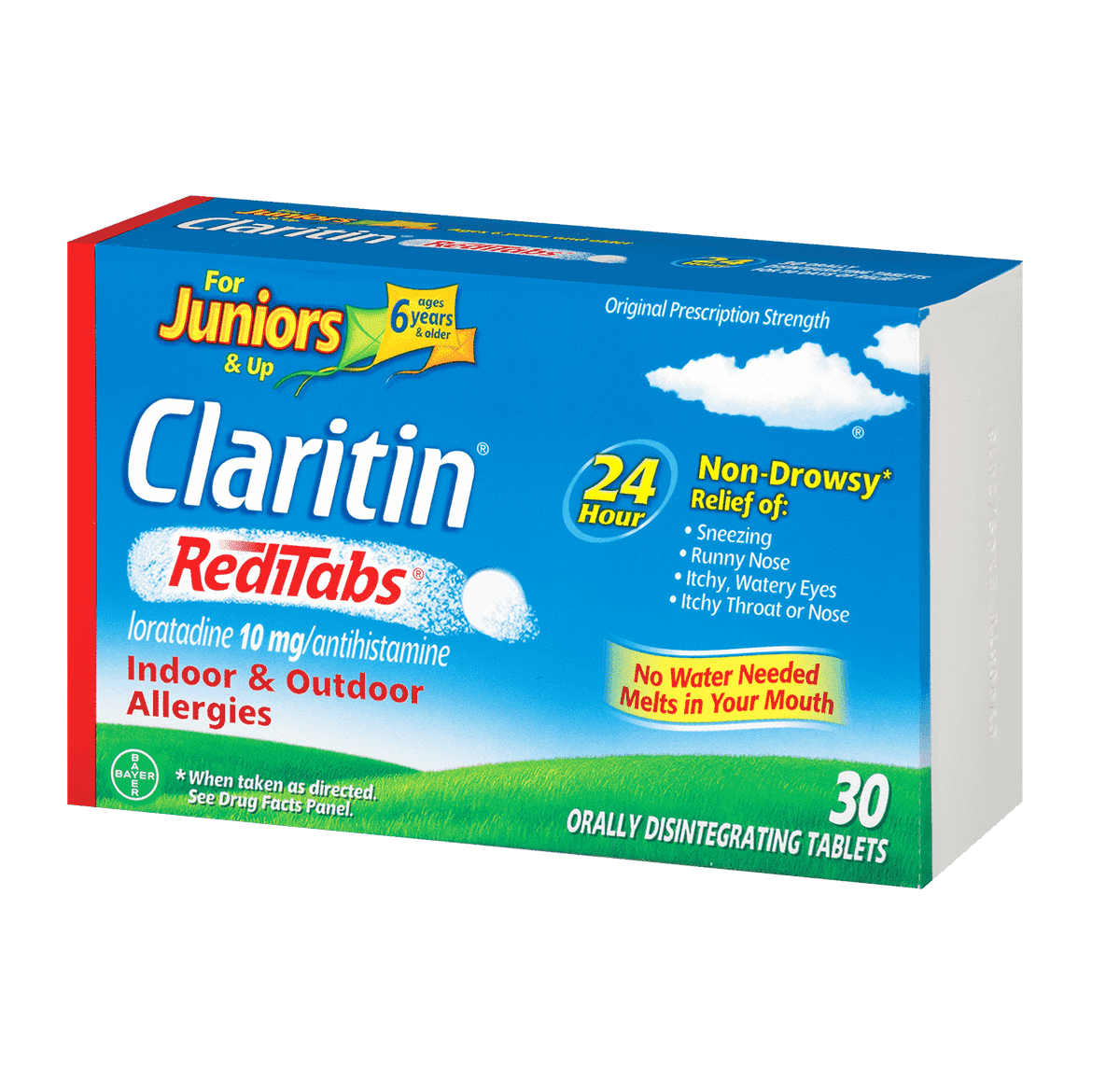 Claritin® RediTabs® para niños – Alivio de alergias durante 24 horas