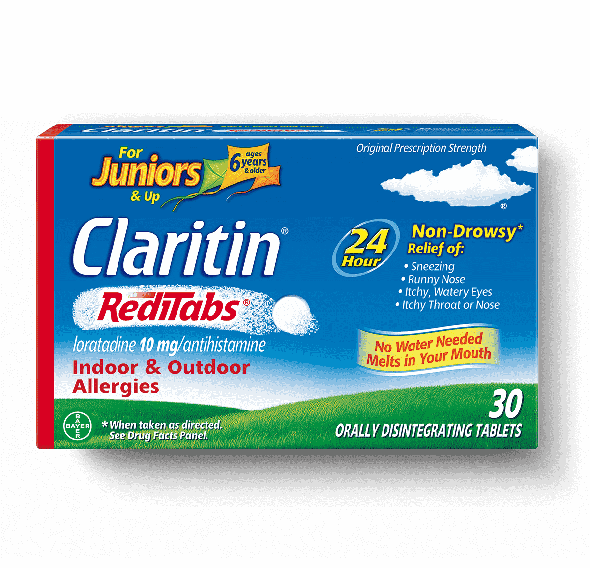 Claritin® RediTabs® para niños – Alivio de alergias durante 24 horas